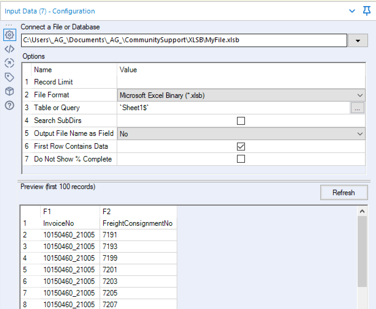 Input Data Tool With Xlsb Producing Incorrect Fi Alteryx Community 