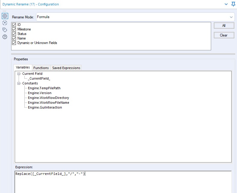 Solved Removing Characters From Header Fields Alteryx Community