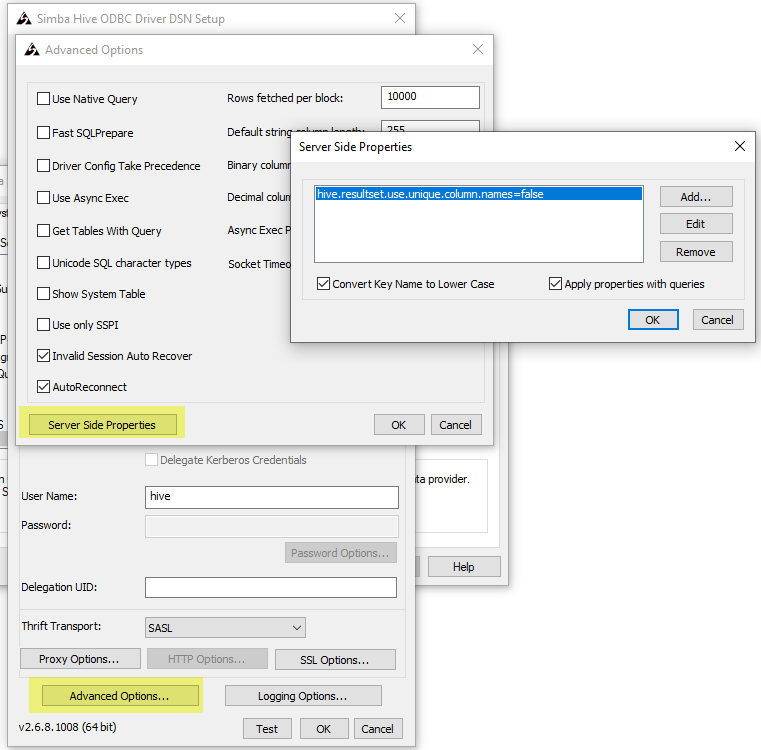 Error with Simba Hive ODBC Driver: Invalid column ... - Alteryx Community
