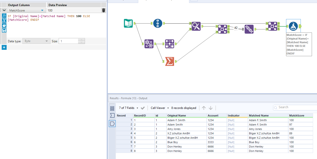 Solved: Finding a match fuzzy logic - Alteryx Community