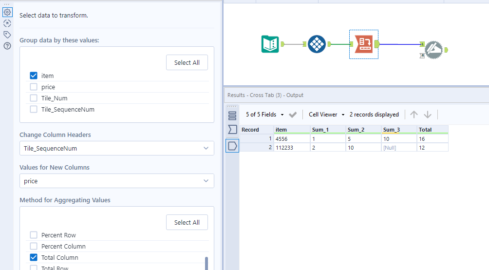 Solved: break rows into columns-cross tab - Alteryx Community