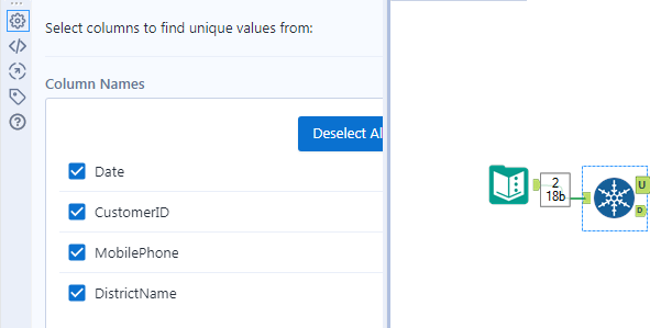 Solved: Using a unique tool - Alteryx Community