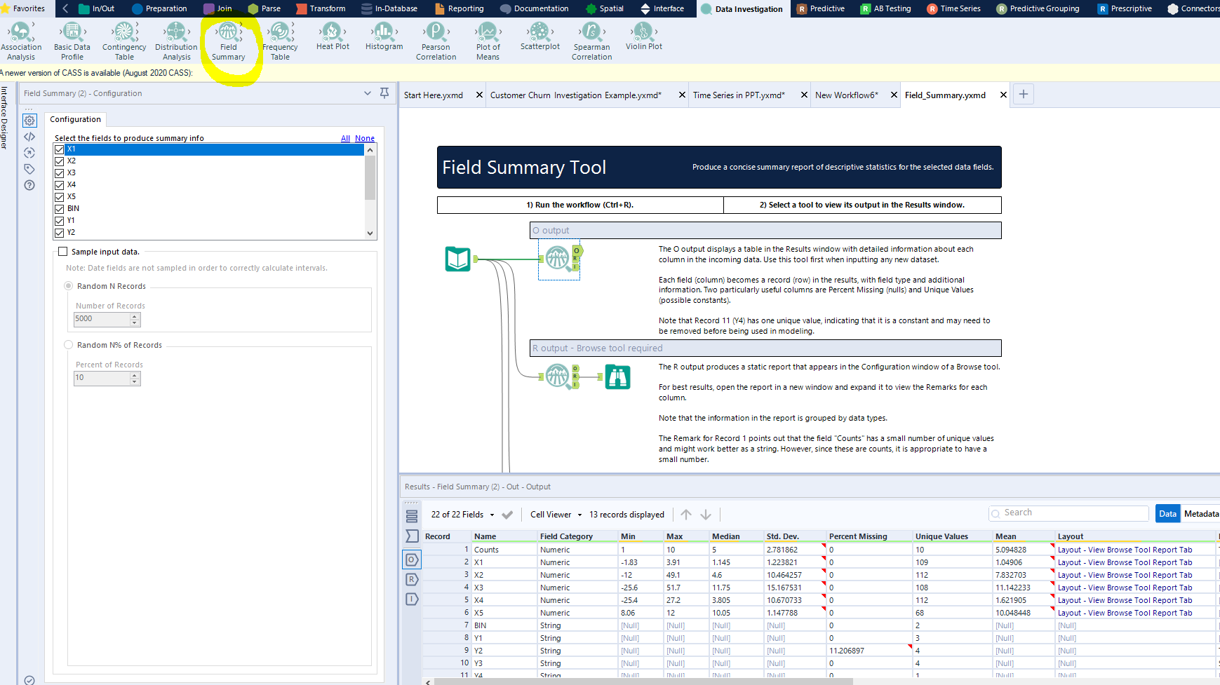 Does the Basic Data Profile tool sample my input f... - Alteryx Community