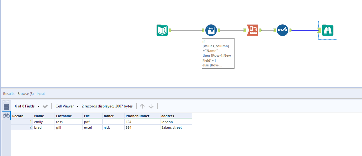 Solved: Changing column to header using cross tab tool - Alteryx Community