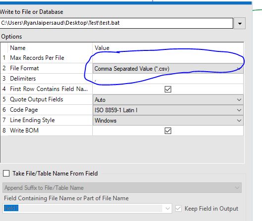 Solved: Error running bat file from run command tool - Alteryx Community