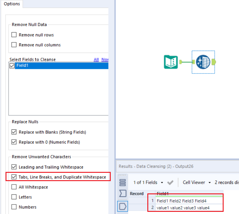 Solved: Fixing spaces used as a delimiter and removing rep... - Alteryx ...