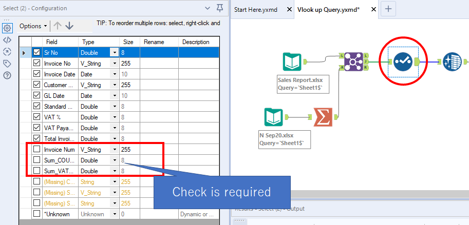 Solved: How to apply a vloop up in existing workflow - Alteryx Community