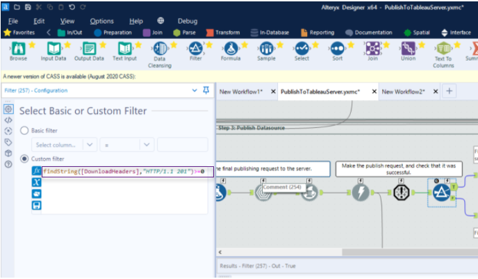 Publish to Tableau tool Error: The File was not U... - Alteryx Community