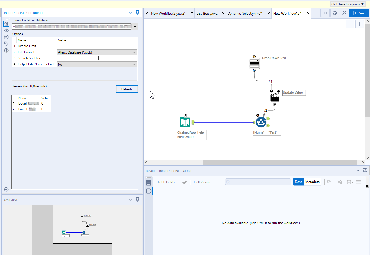 Solved: Analytical App - Drop Down Dynamic input - Chained... - Alteryx Community