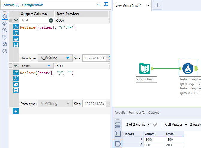 REMOVE PARENTHESIS AND REPLACED IT INTO NEGATIVE S... - Alteryx Community