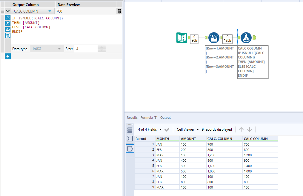 Solved: Row based calculations - Alteryx Community