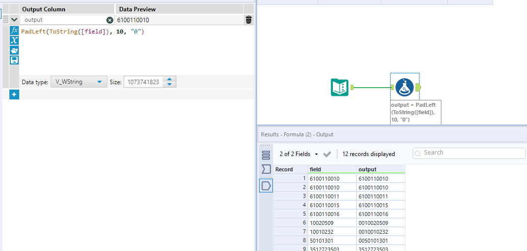 Solved: ADDING ZEROS TO A COLUMN - Alteryx Community
