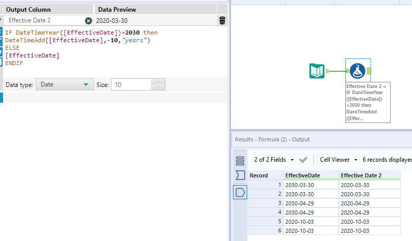 Solved: REPLACING THE YEAR IN DATE COLUMN - Alteryx Community