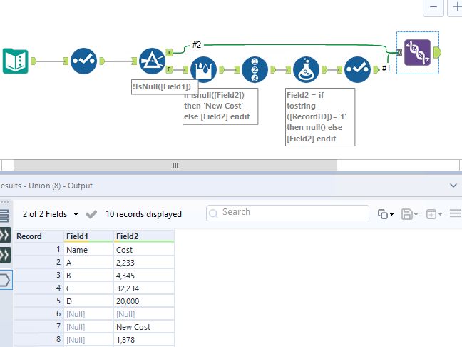 How To Add A Title In Between A Numeric Column Alteryx Community 