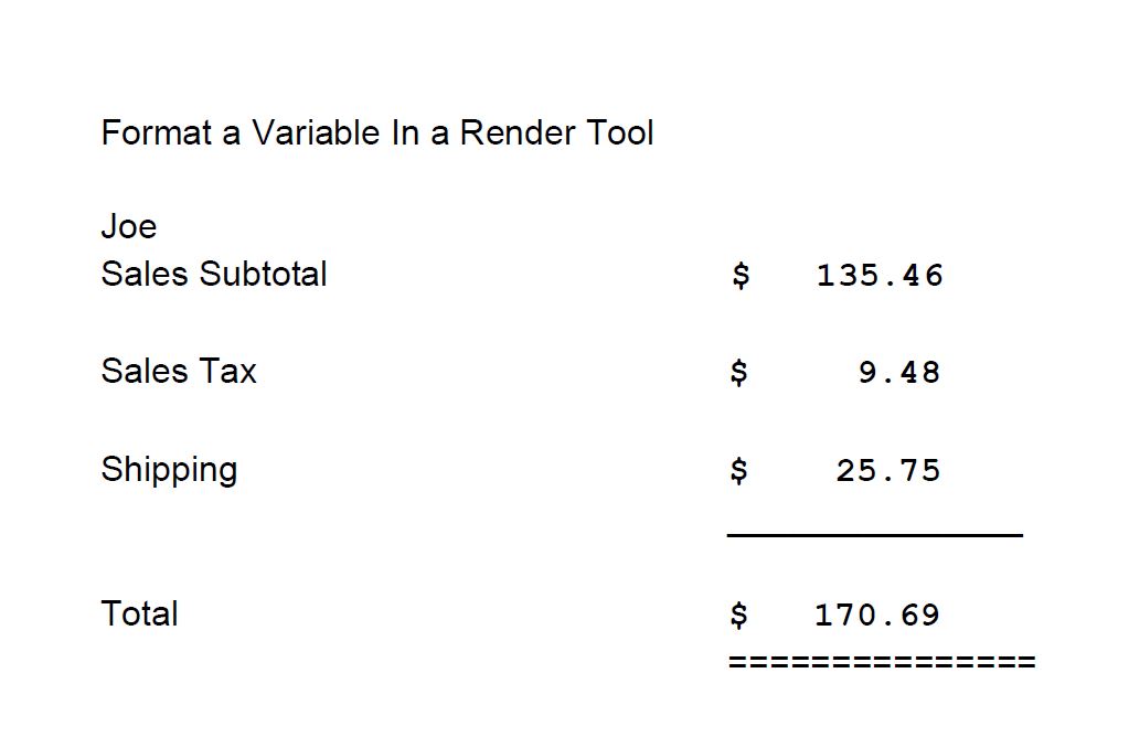 Solved: Format Variable In Render Tool - Alteryx Community