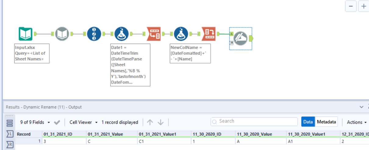 Solved: Read multiple sheets and append sheet name to a ne... - Alteryx ...