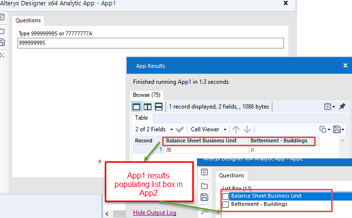 Solved: Issue with populating list box in chain app - Alteryx Community