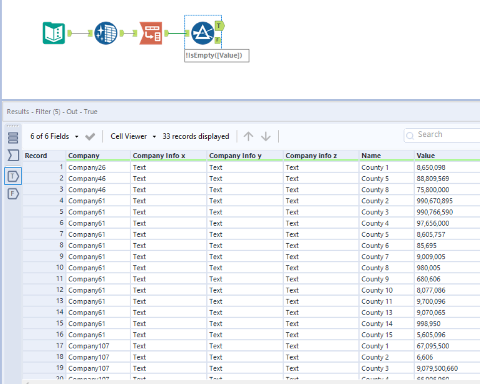 Solved: Insert copies of rows based on data being non-zero... - Alteryx Community