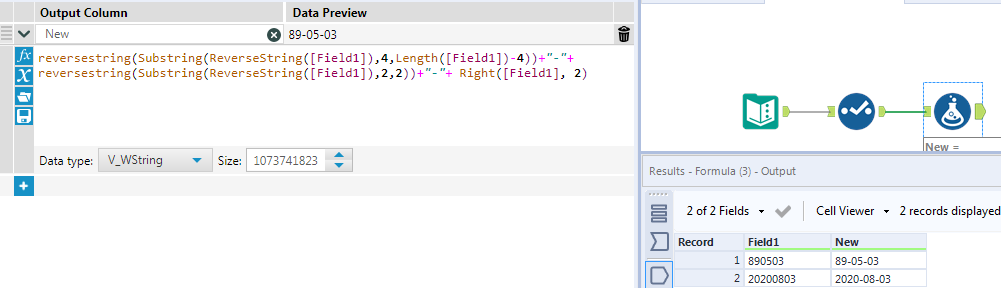 Solved: Adding dashes within a specific field - Alteryx Community