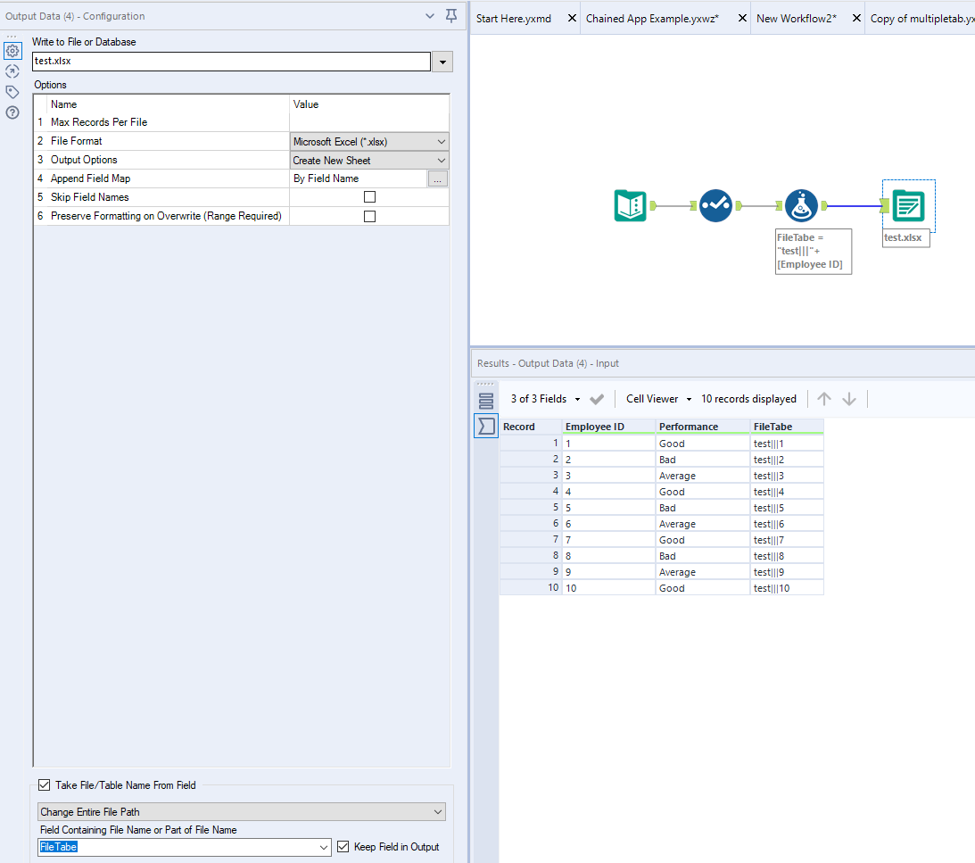 Solved: Multiple Tabs - Alteryx Community