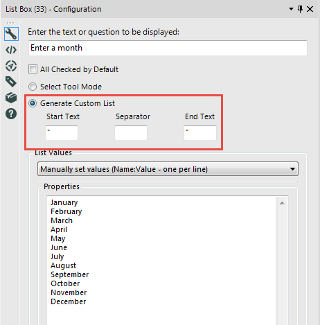 Solved: Use list box for check - Alteryx Community