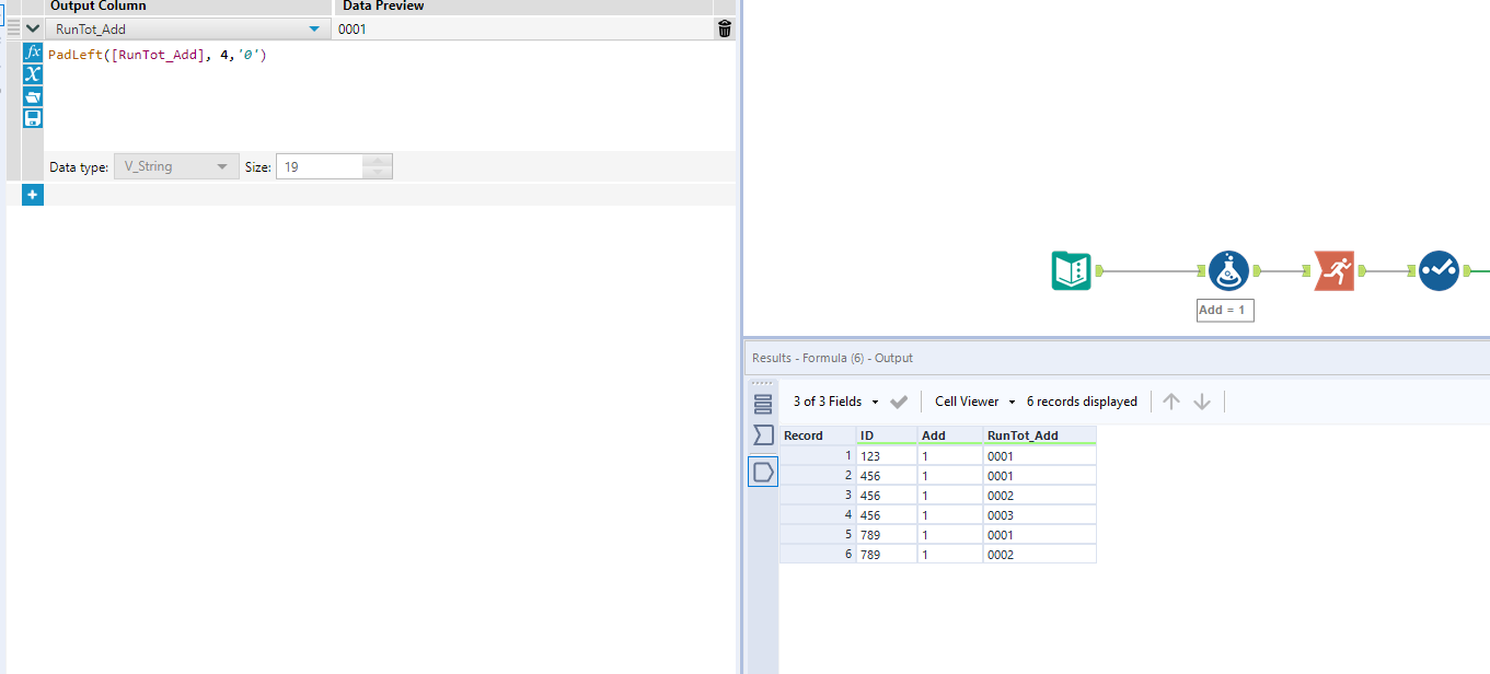 Solved Formula To Count Rows Using A Key Field Alteryx Community