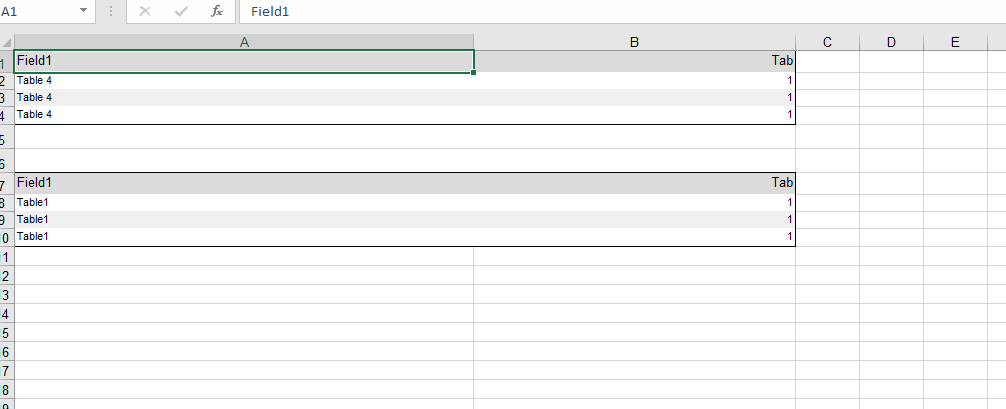 How to create empty rows between tables in excel o... - Alteryx Community
