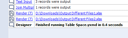 How to create empty rows between tables in excel o... - Alteryx Community