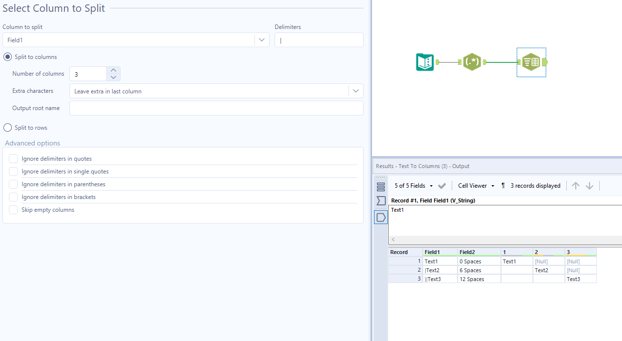 Unable to Deliminate using Text to Column twice - Alteryx Community