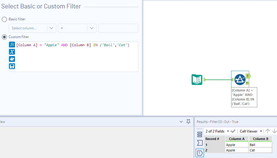 Solved: Using filter for: Condition X and (Condition Y or ... - Alteryx Community