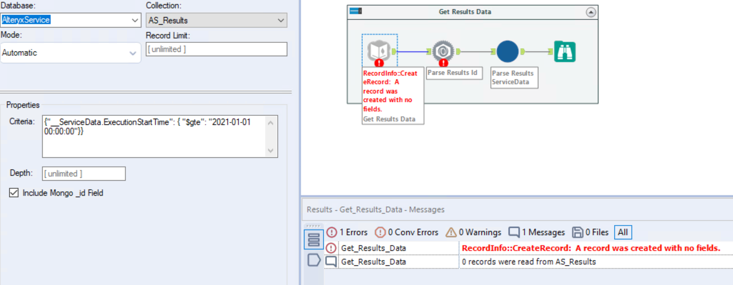 Solved: Filtering Service Data for AS_Results MongoDB - Alteryx Community