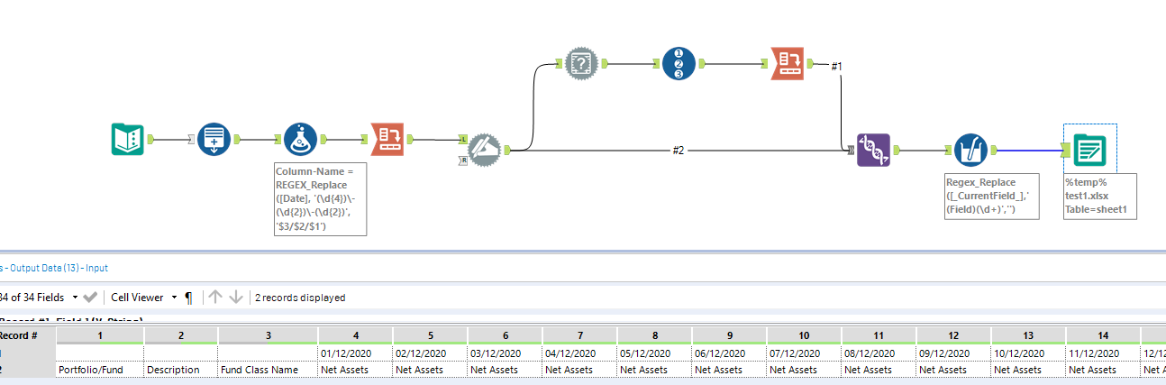 Solved: Header and dates together - Alteryx Community