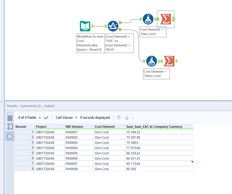 Solved: Sum data that meets criteria into new columns - Alteryx Community