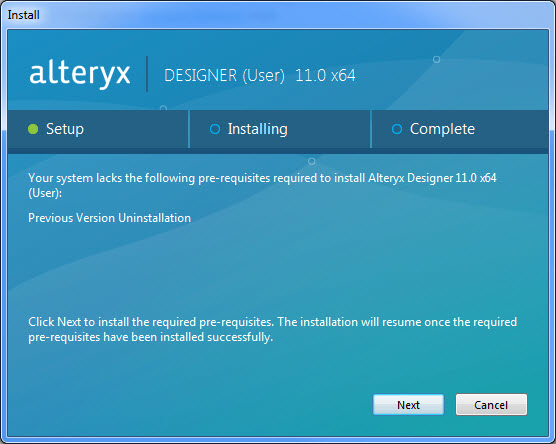 Assistant d'installation Alteryx | 11,0 - Alteryx Community