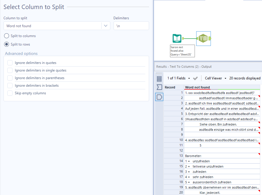 Solved: How do I resolve embedded lines and truncated char... - Alteryx Community
