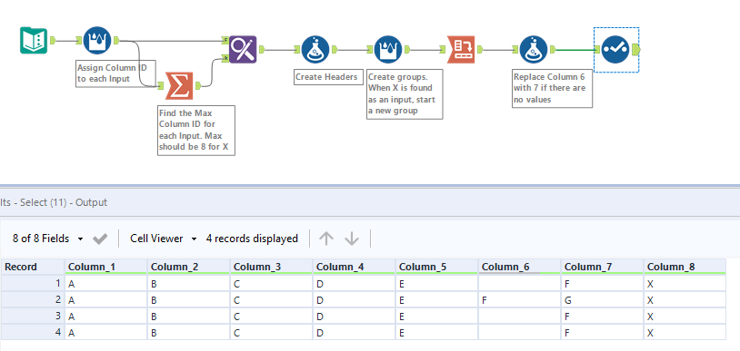 Solved: Single Column to Table - Alteryx Community