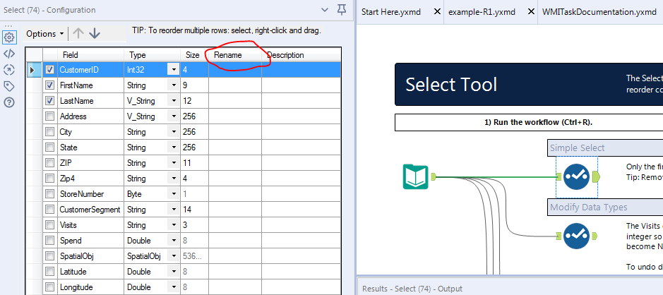 Renaming Columns Within Designer Alteryx Community 