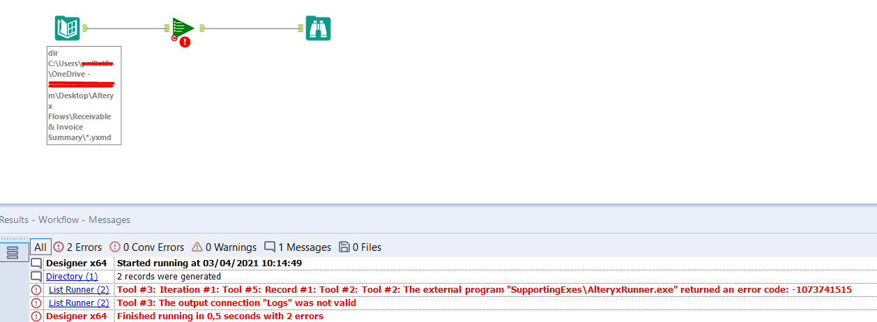 List Runner (CREW MACRO) keeps giving error - Alteryx Community