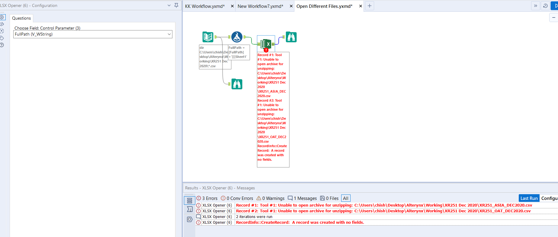 Import Different Excel file format and Subfolder i... - Alteryx Community