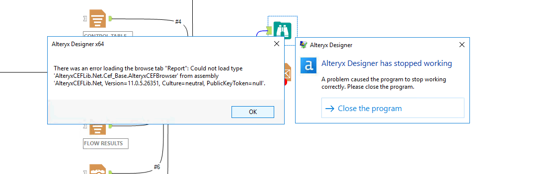 Solved: Error on Visual Layout Report - Alteryx Community