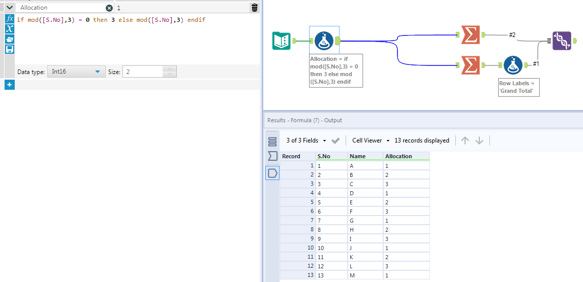 Solved: Allocate data to given members - Alteryx Community