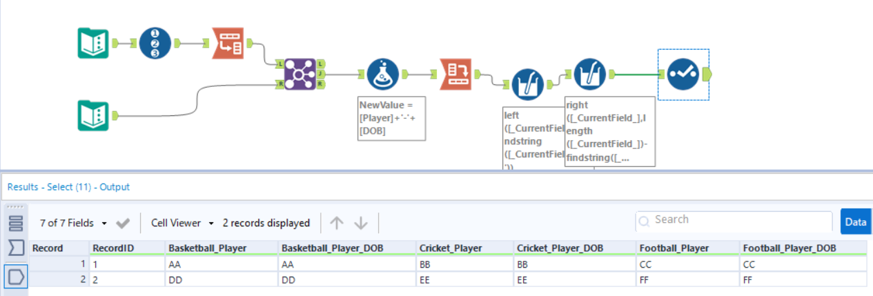 Find and Replace and Append New Columns - Alteryx Community