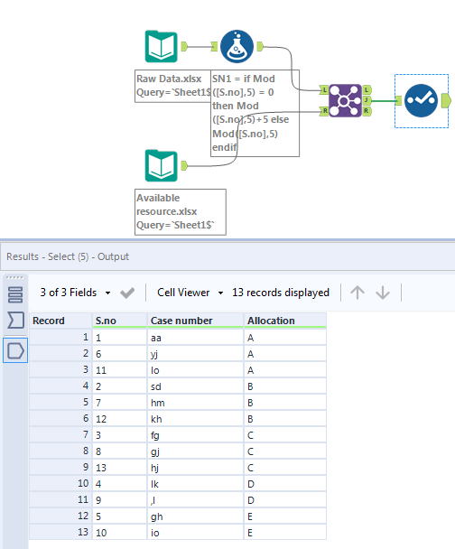 Solved: Allocate data to given members - Alteryx Community