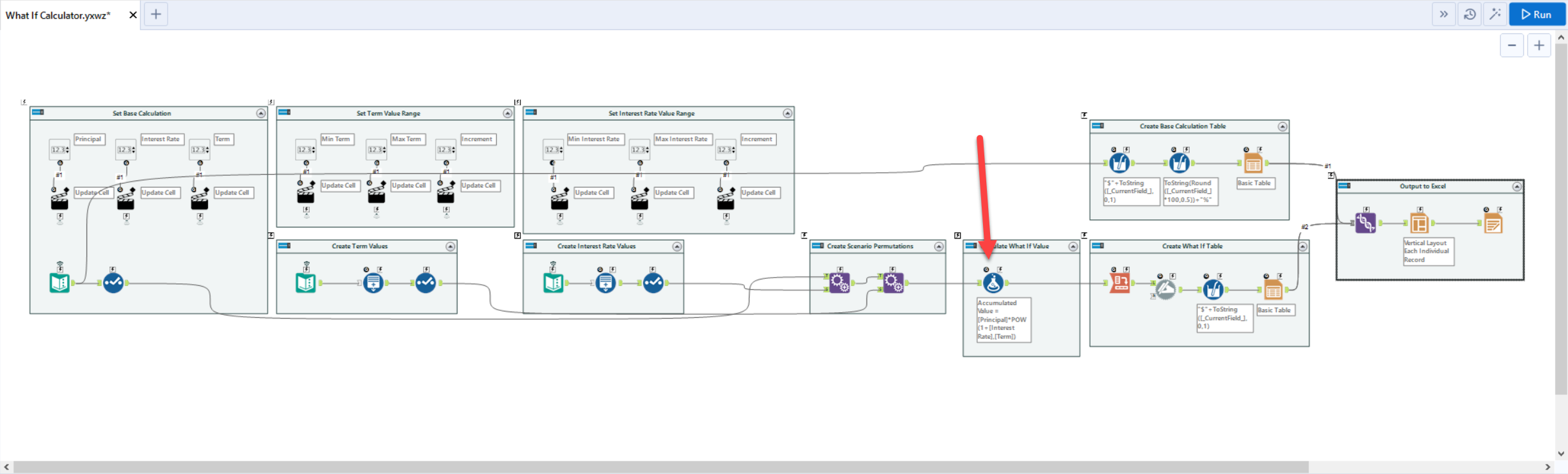Replicating Excels What If Analysis Data Table Alteryx Community