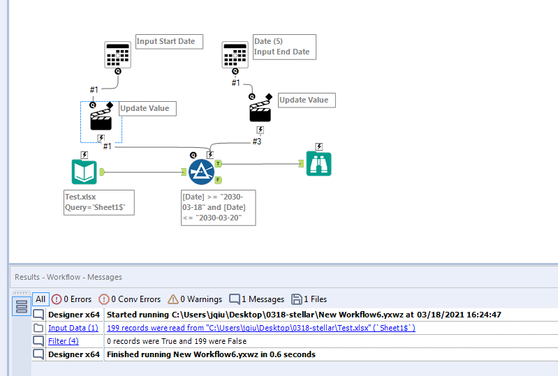 Start and end date with a pop up - Alteryx Community