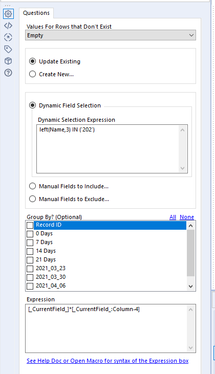 Solved: Multiply tables together dynamically - Alteryx Community