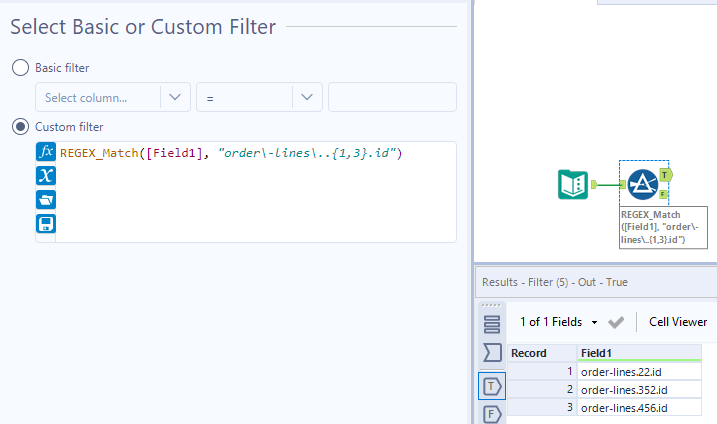 Solved: Re. Wildcard in filter - Alteryx Community