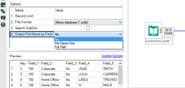 Solved: Add the filename to a table - for each record - Alteryx Community