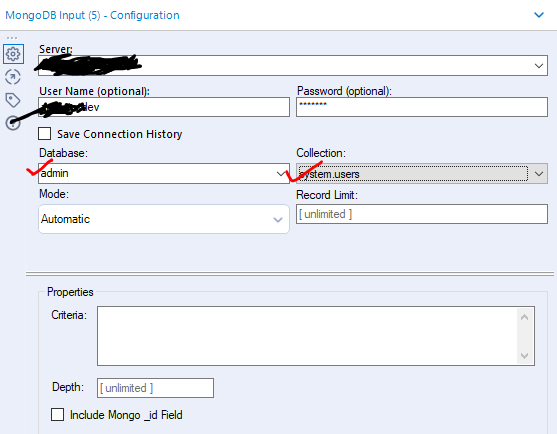 MongoDB Input Tool Connectivity Issue (No collecti... - Alteryx Community