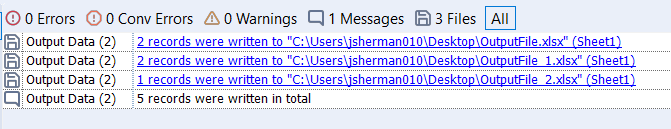 Split excel based on number of rows - Alteryx Community
